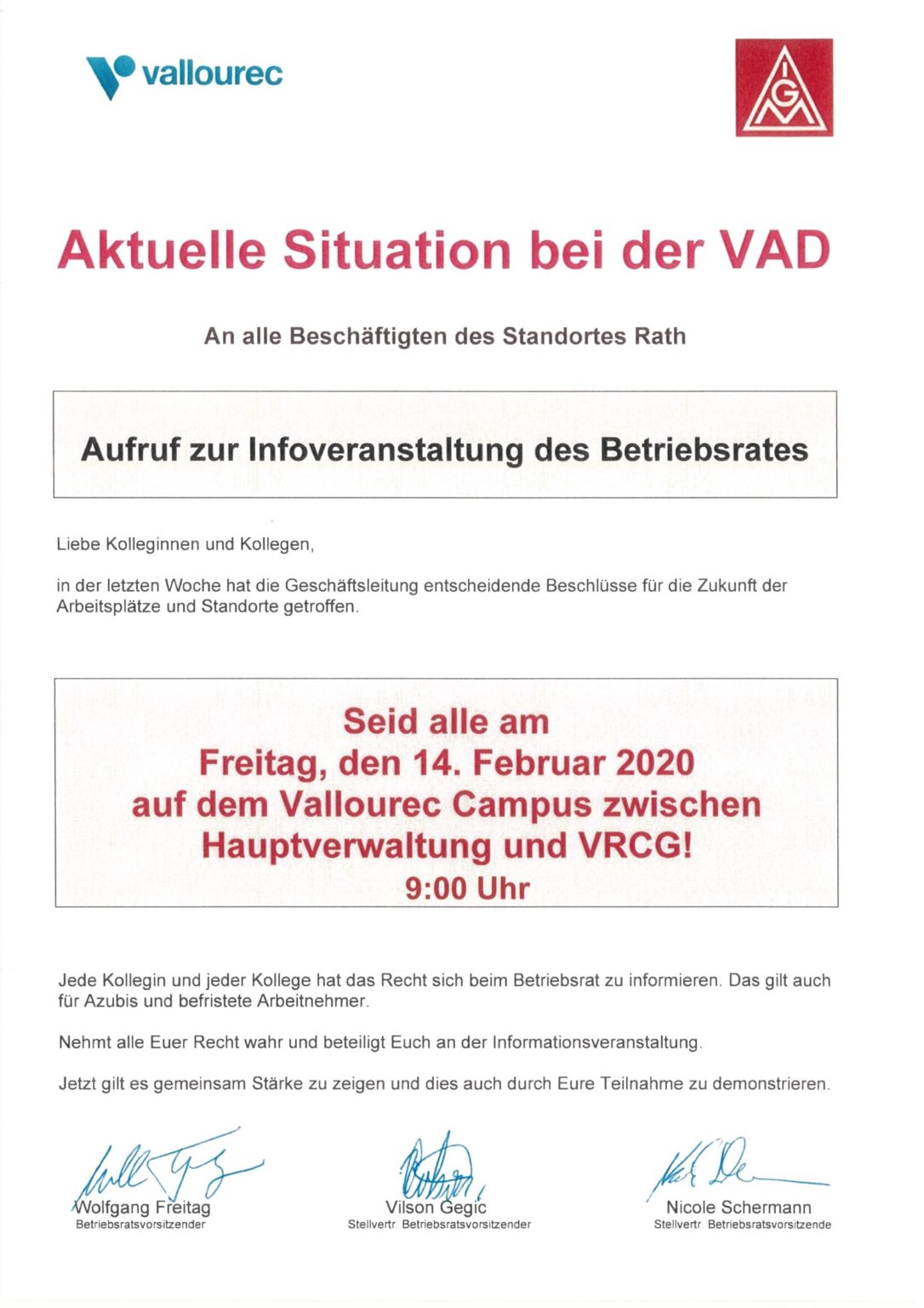 Aufruf zur Info-Veranstaltung des BR